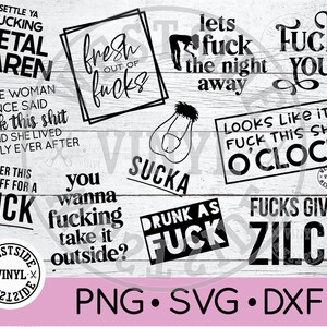 X7 BUNDLES SWEAR SVG Svg Files Funny Svg File Svg - Etsy