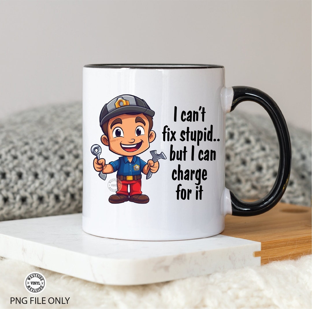 Mechanics Design Sublimation Mugs - Funny Coffee Mug Designs Mechanics ...