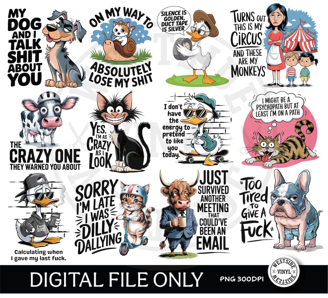 X12 Funny Sublimation Designs - Sublimation Designs Bundle ...