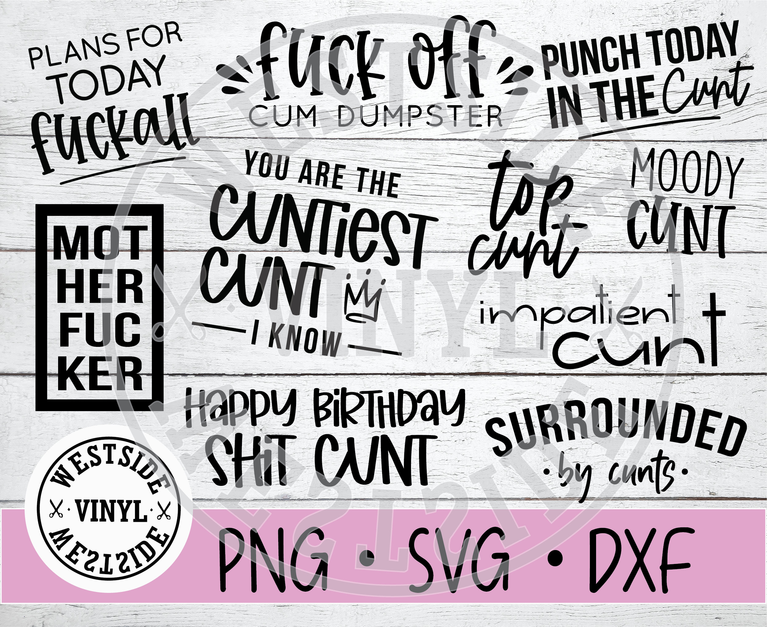 SWEAR BUNDLE SVG Svg Bundle for Silhouette Svg Files Svg - Etsy Canada