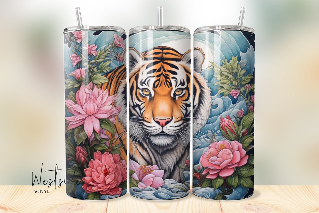 Tiger Sublimation File - Tiger Design for Tumblers - 20oz Tumblers ...