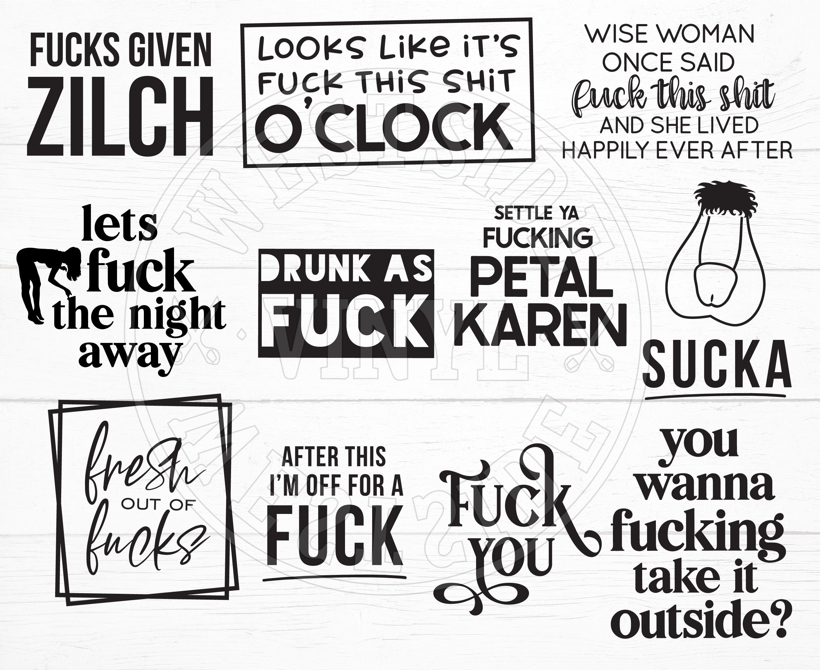 X7 BUNDLES SWEAR SVG Svg Files Funny Svg File Svg - Etsy UK