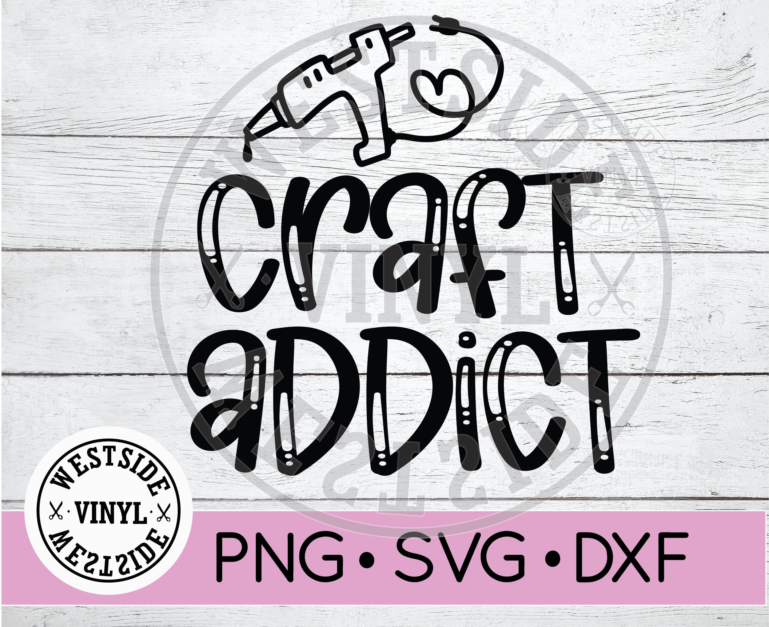 CRAFT ADDICT Files Svg Craft Svg Digital Downloads Svg | Etsy