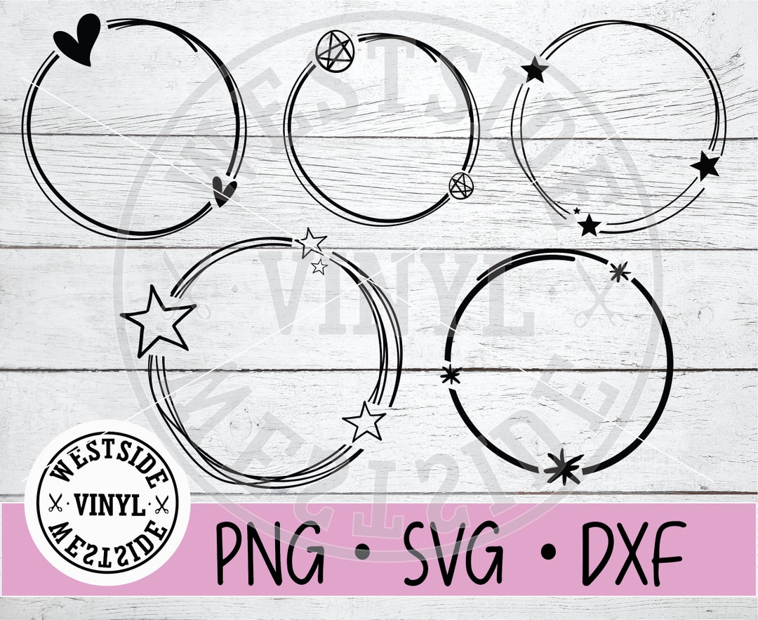CIRCLE BORDERS SVG - Svg Files - Svg Circle Borders - Border Svg ...