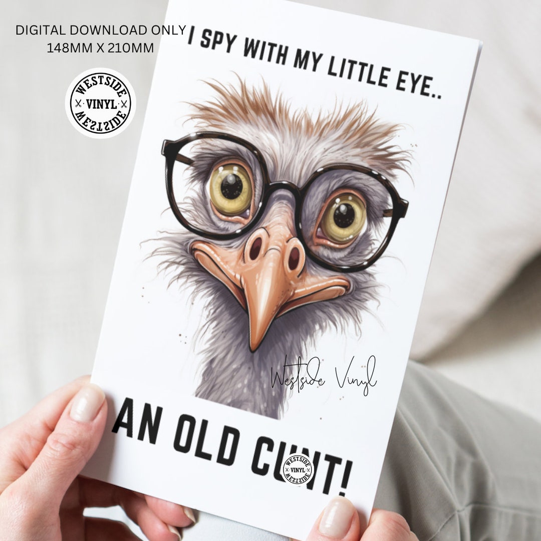 Bird Greeting Card Design for Cards - Print Yourself - Birthday Cards ...