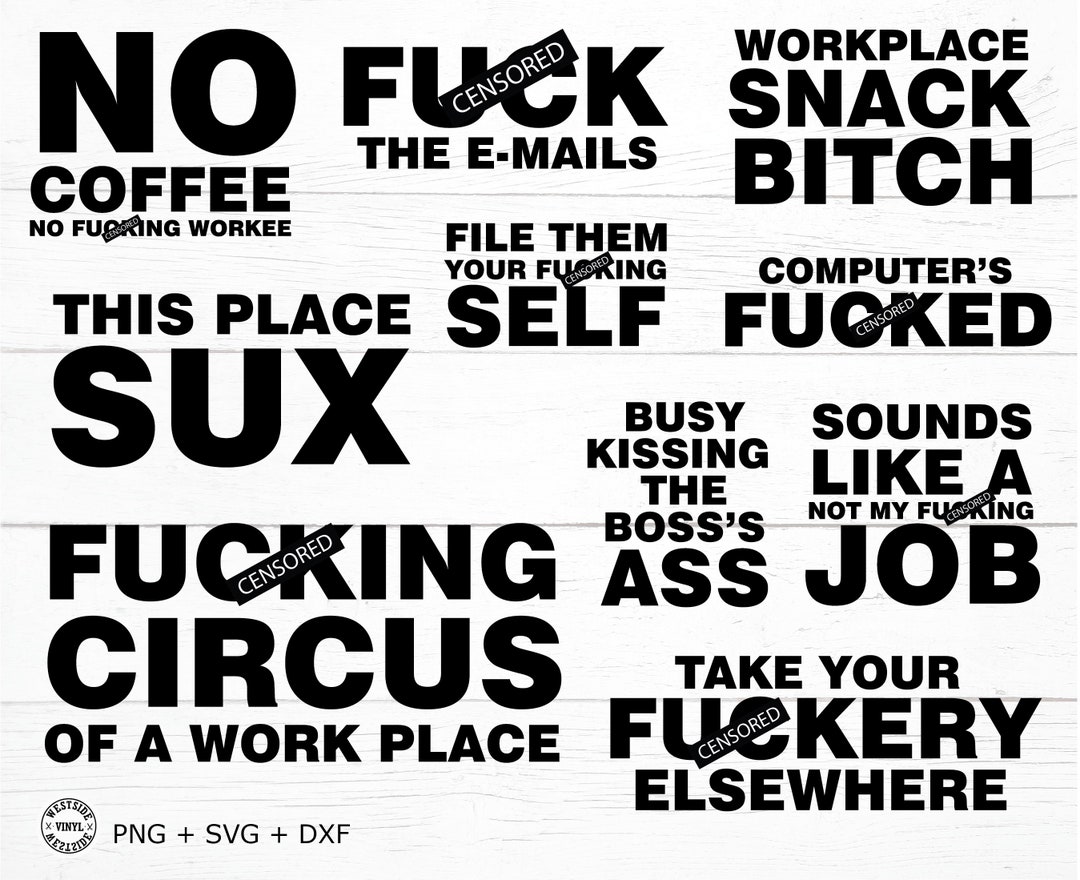 X10 Designs - Swear Svg Bundle - Mature Content - Adults Svg Cut Files ...