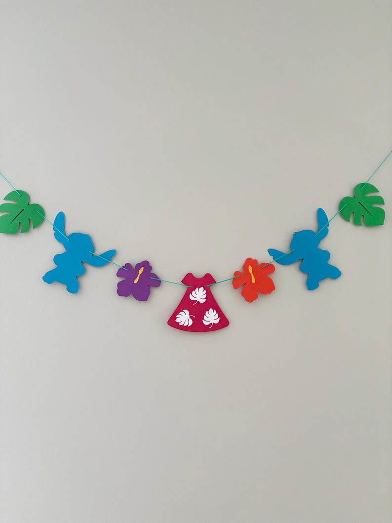 Lilo and Stitch Inspired Garland Banner 5' - Etsy