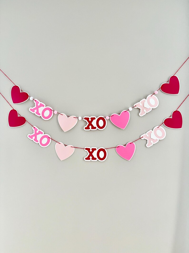 Xo Valentine’s Day Garland Banner 5' - Etsy