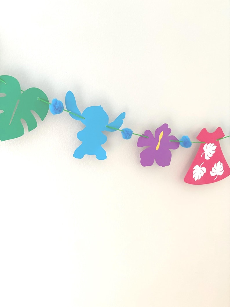 Lilo and Stitch Inspired Garland Banner 5' - Etsy