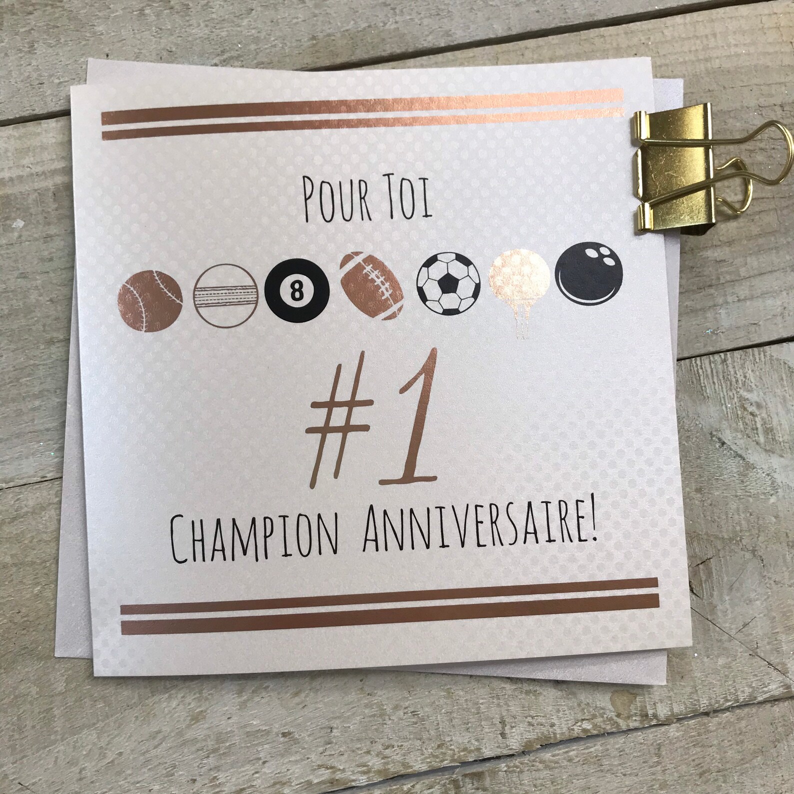 Joyeux Anniversaire French Birthday Card French Wording | Etsy