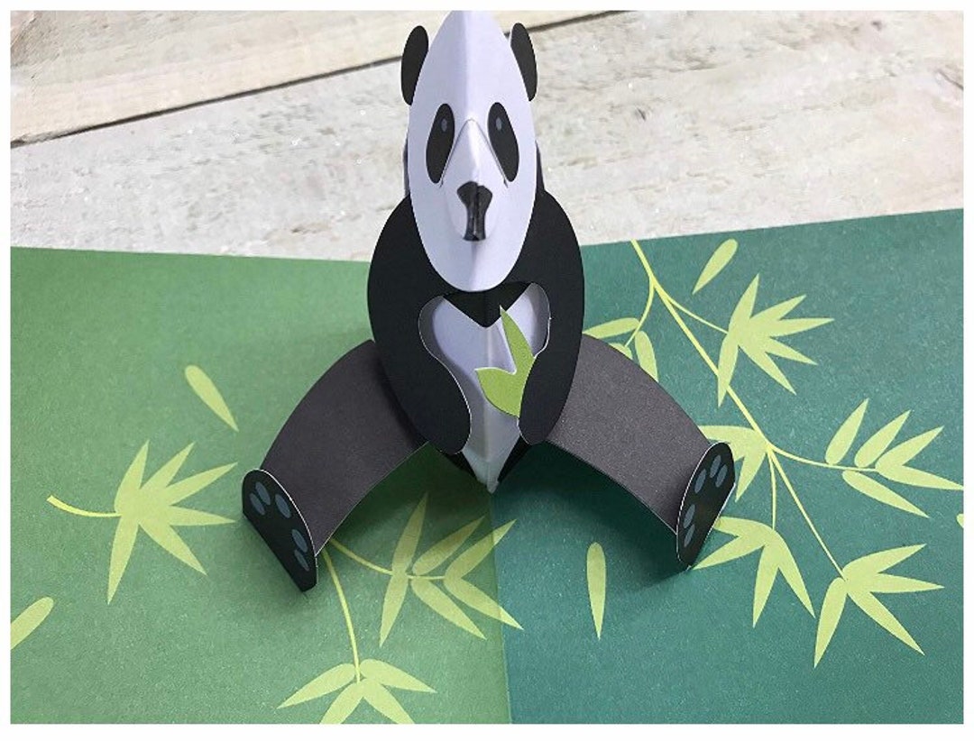 Pop up Card - Panda Design TTT0452 by 2totango - Etsy