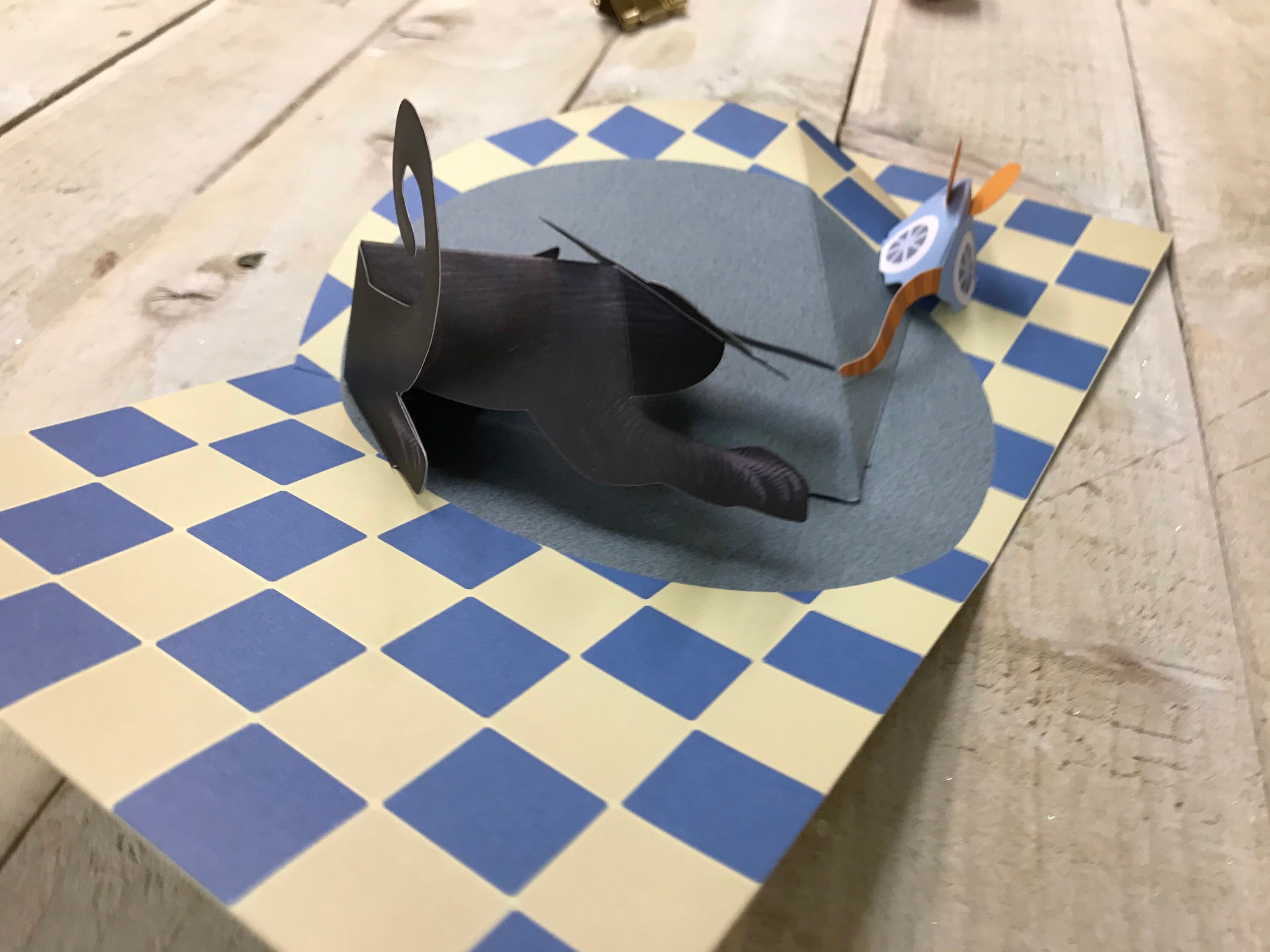 Pop up Card Cat and Mouse Design by 2totango | Etsy UK