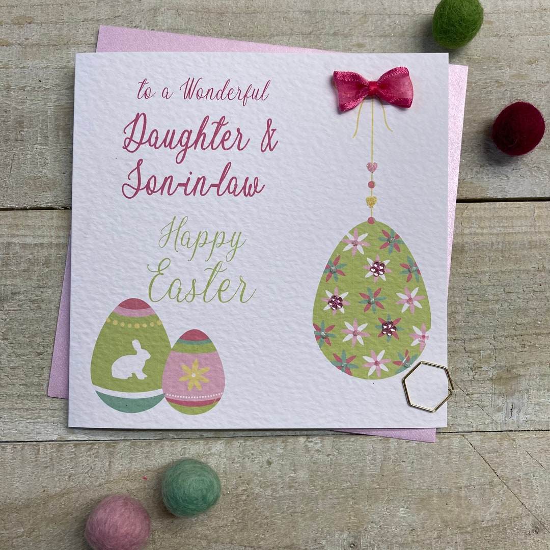 Daughter & Son in Law Fiance Easter Card for Auntie - Etsy