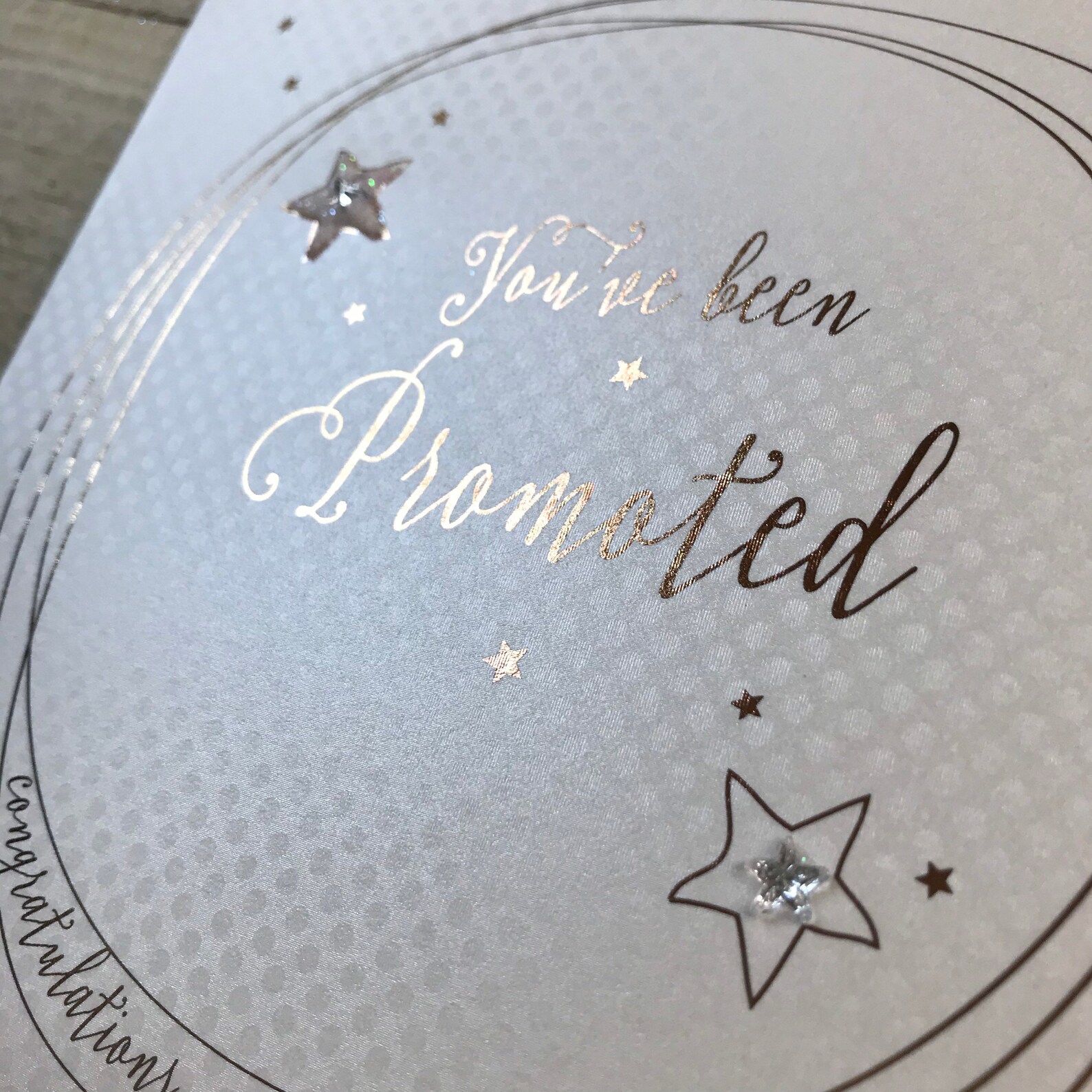 Congrats on Your Achievement! You’ve Been Promoted! Handfinished ...