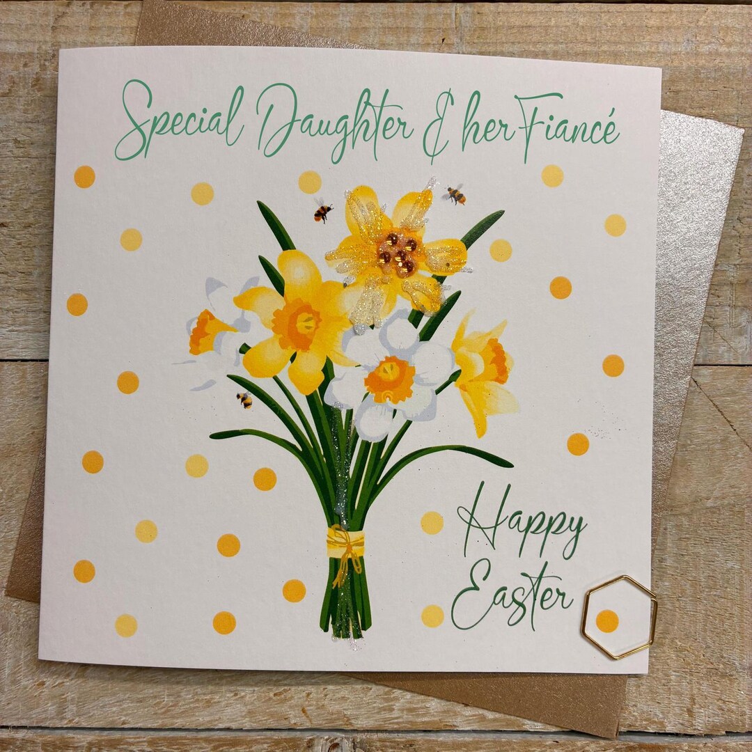 Daughter & Son in Law, Fiance, Easter Card for Auntie, Grandma, Granny ...