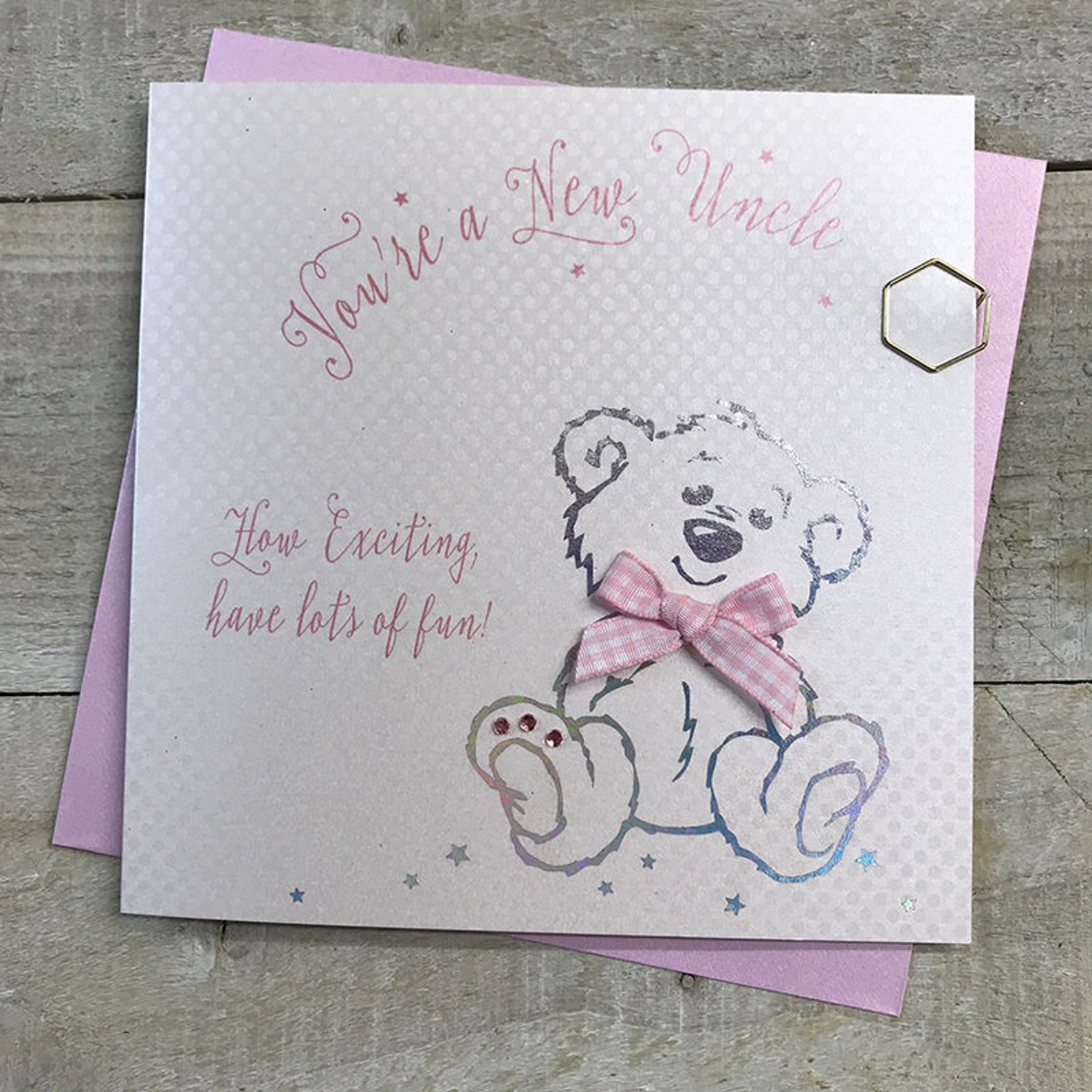 You’re a New Auntie & Uncle Handmade Card- New Baby Card ...
