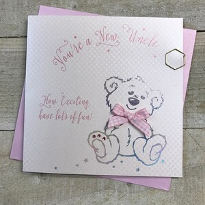 You’re a New Auntie & Uncle Handmade Card- New Baby Card ...