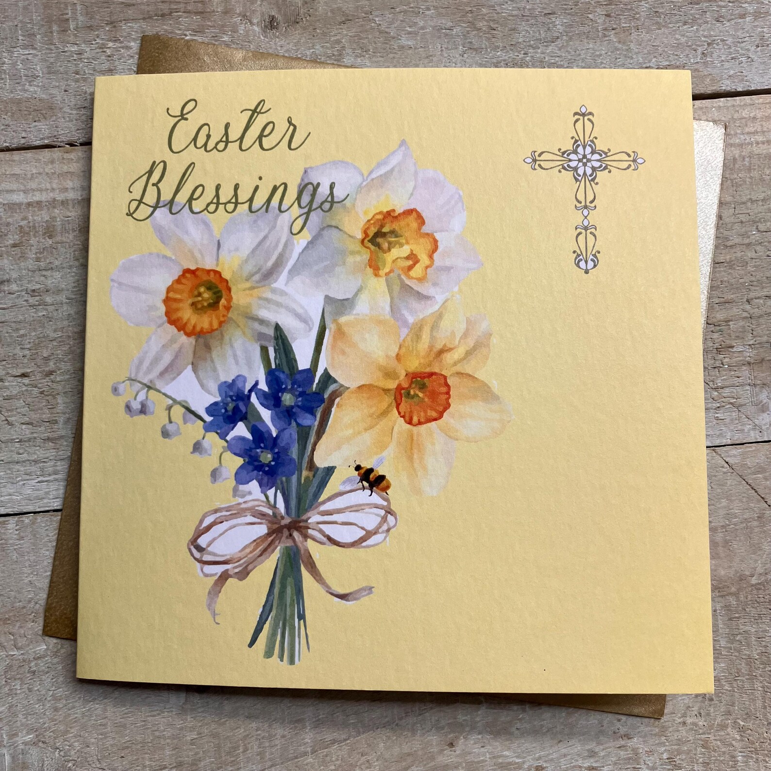 Easter Blessings / Religious Card - Eggs, Cross, Crucifix - Card, Money ...