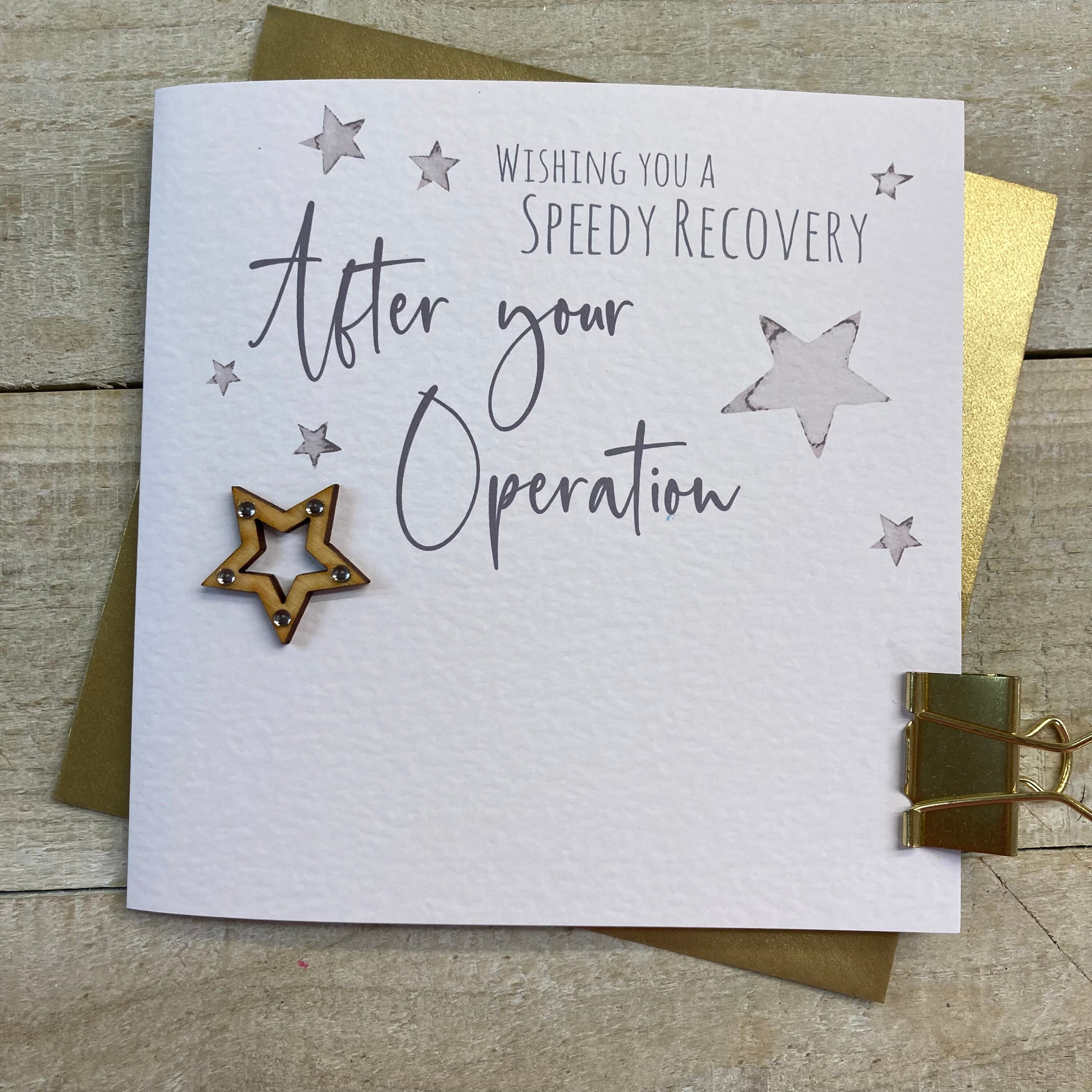 Speedy Recovery After Your Operation Get Well Soon Handmade - Etsy