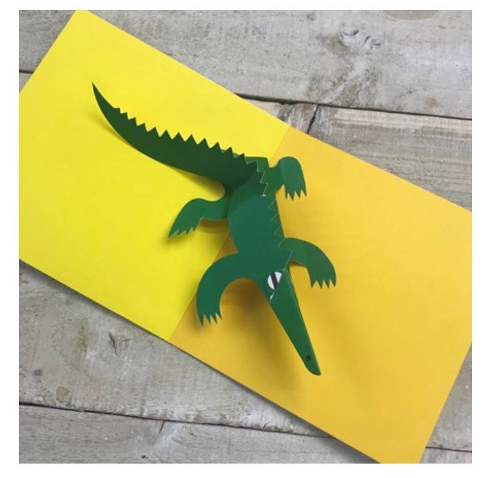 Pop up Card Crocodile Design by 2totango - Etsy