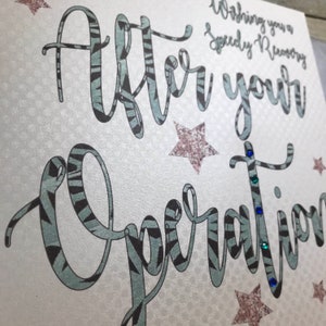 Speedy Recovery After Your Operation, Get Well Soon Handmade Card - Get ...