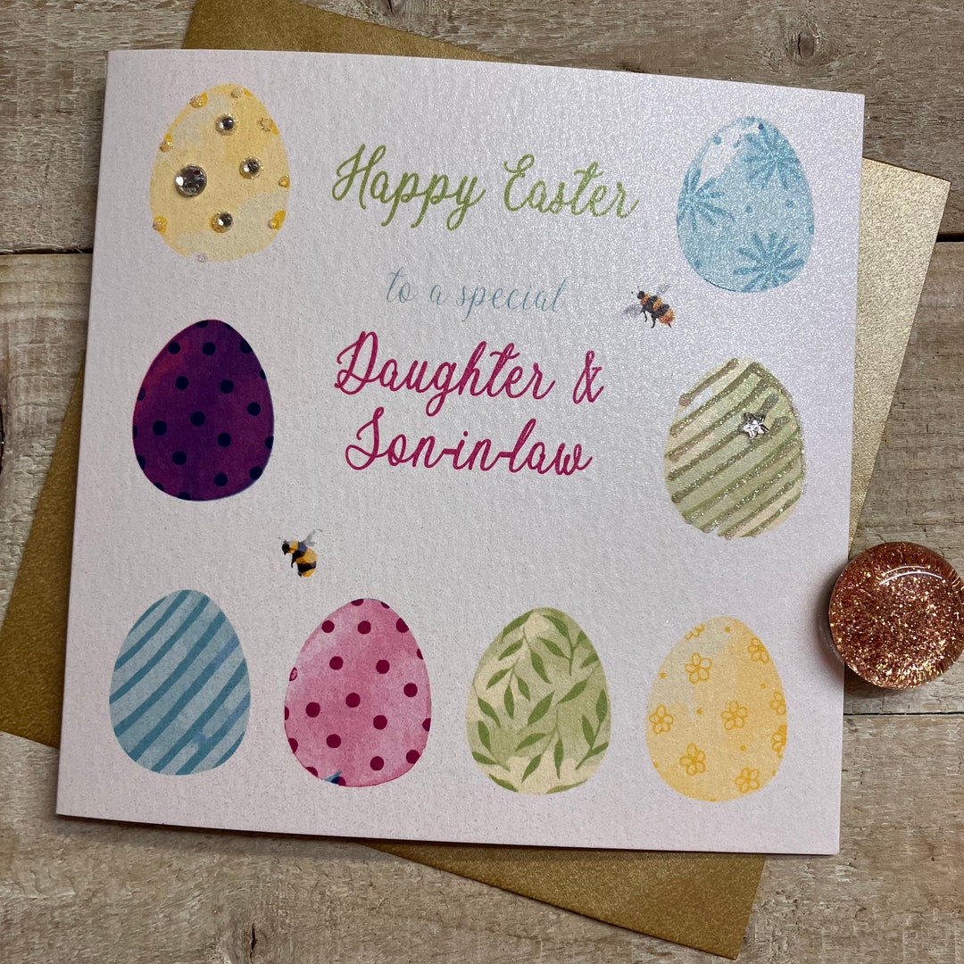 Daughter & Son in Law, Fiance, Easter Card for Auntie, Grandma, Granny ...