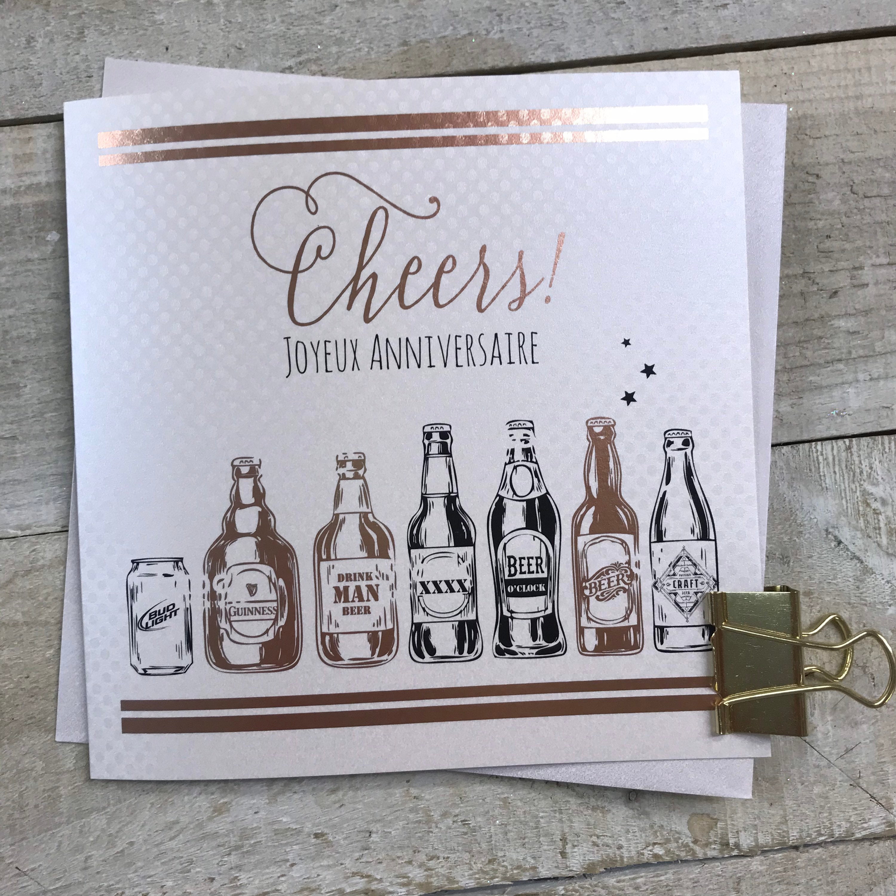 Joyeux Anniversaire French Birthday Card French Wording | Etsy