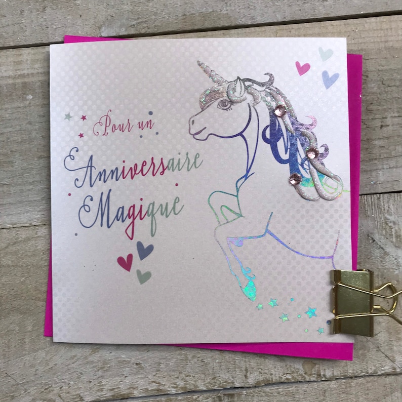 Joyeux Anniversaire French Birthday Card French Wording - Etsy UK