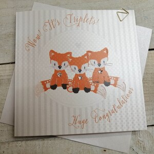 Twins - Triplets - New Babies Handmade Card - Twins Card, Triplets Card ...