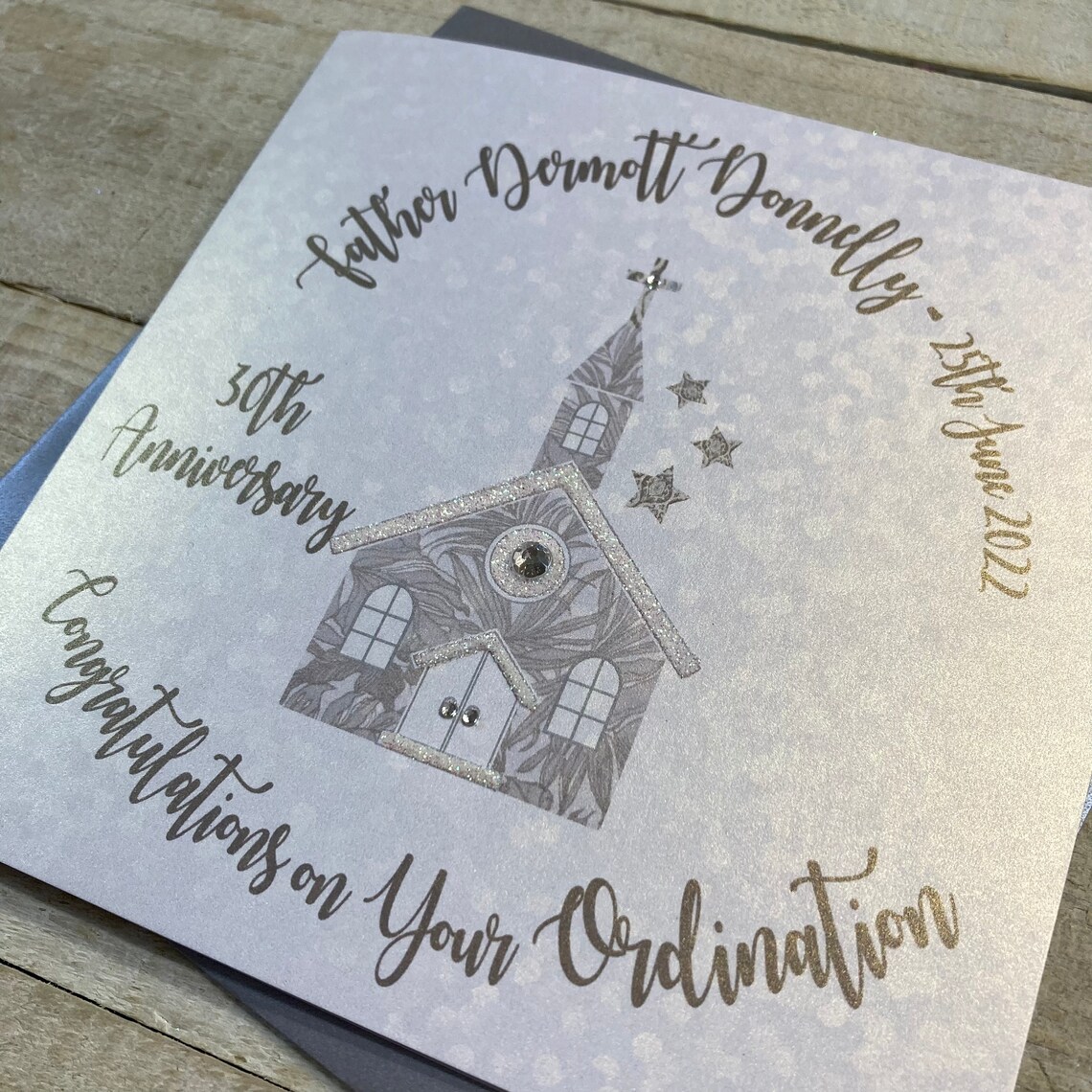 Personalised Ordination Handmade Card Church New Priest - Etsy UK