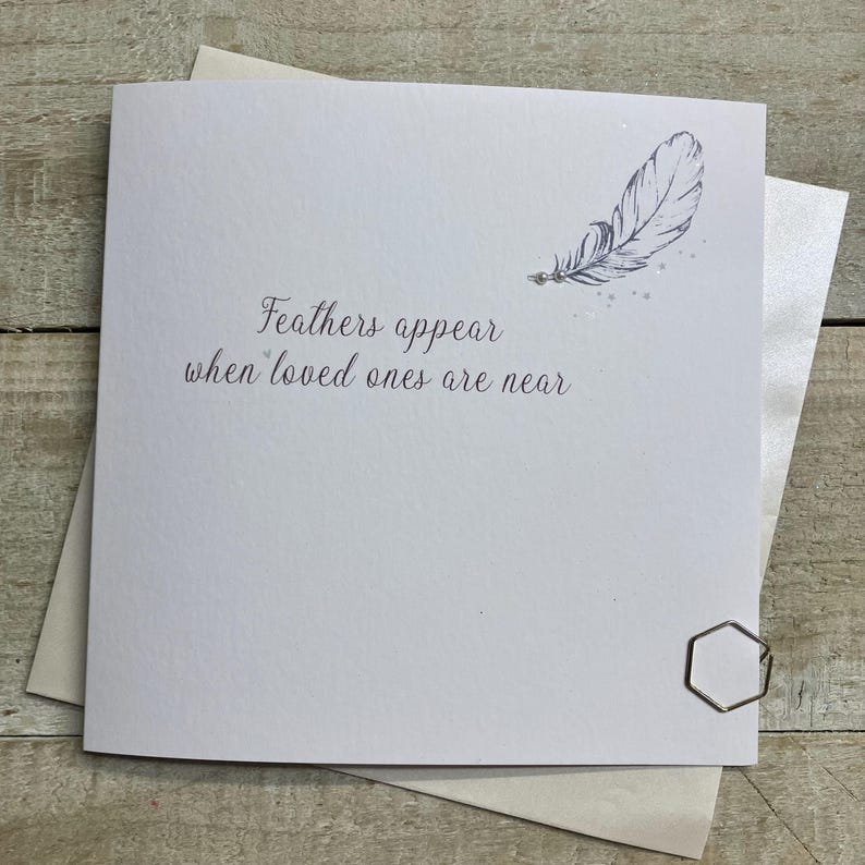 Sympathy Card - Wordy - Hearts & Footprints Dandelion - Loss of Someone ...