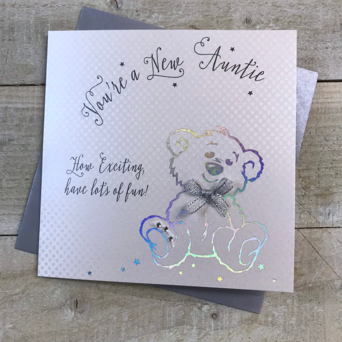 Youre a New Auntie & Uncle Handmade Card New Baby Card - Etsy Canada