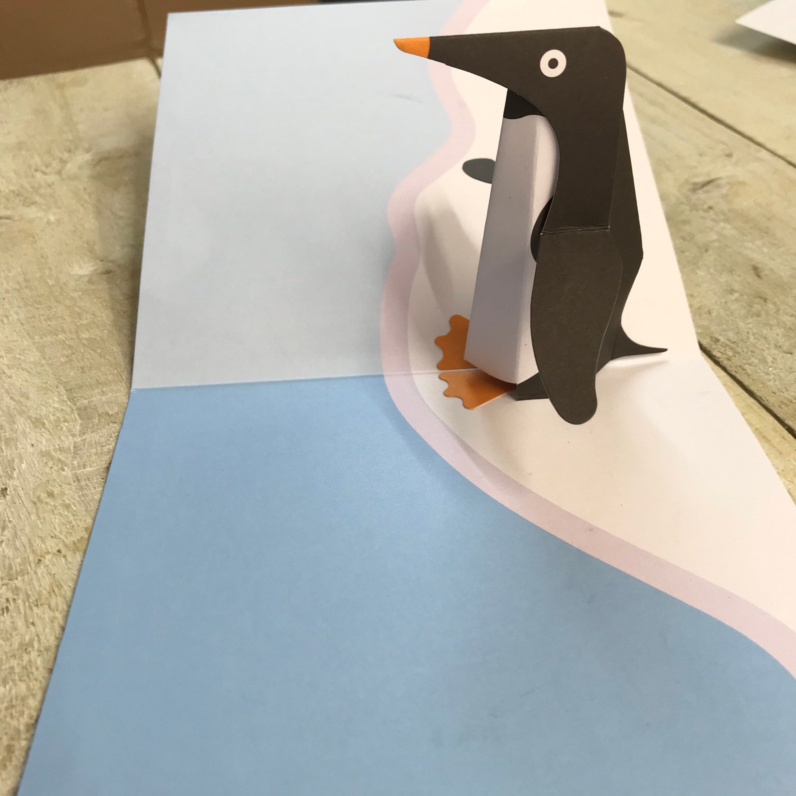 Pop up Card Penguin Design by 2totango Poppy - Etsy UK