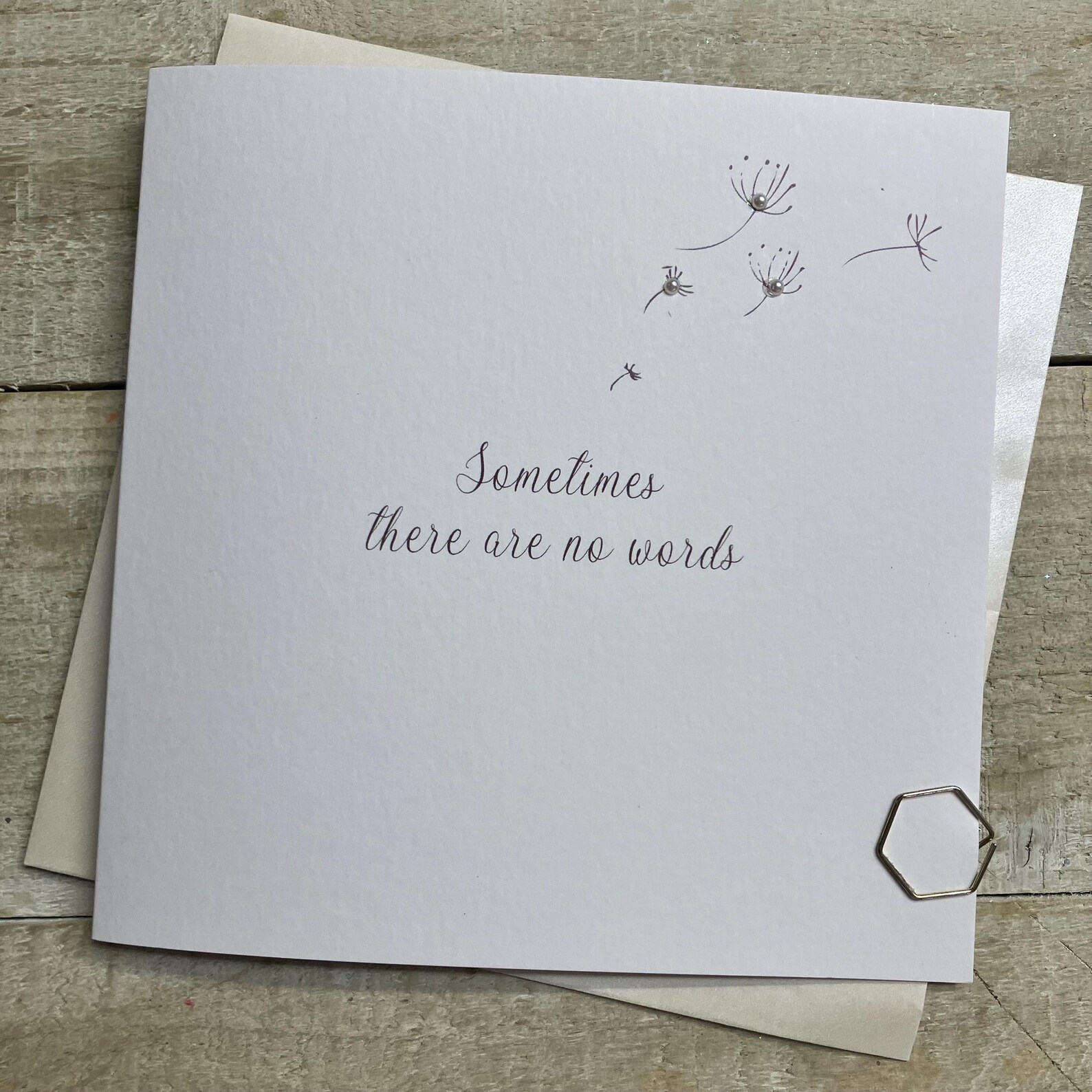 Sympathy Card - Wordy - Hearts & Footprints Dandelion - Loss of Someone ...