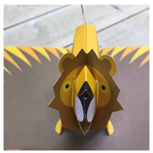 Pop up Card - Lion Design by 2totango - Etsy UK