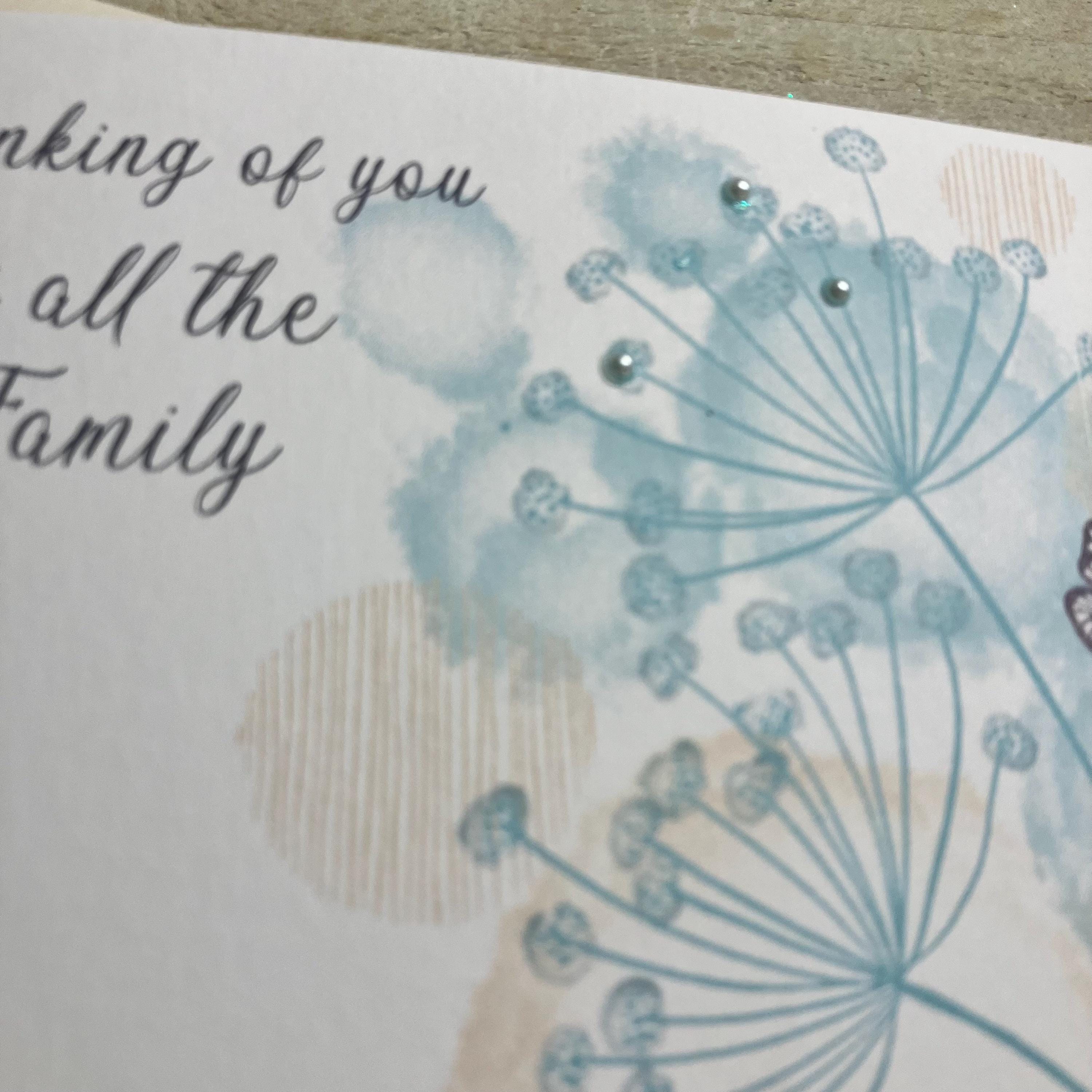 Sympathy to All the Family Card - Loss of Husband, Mum, Dad Sympathy ...