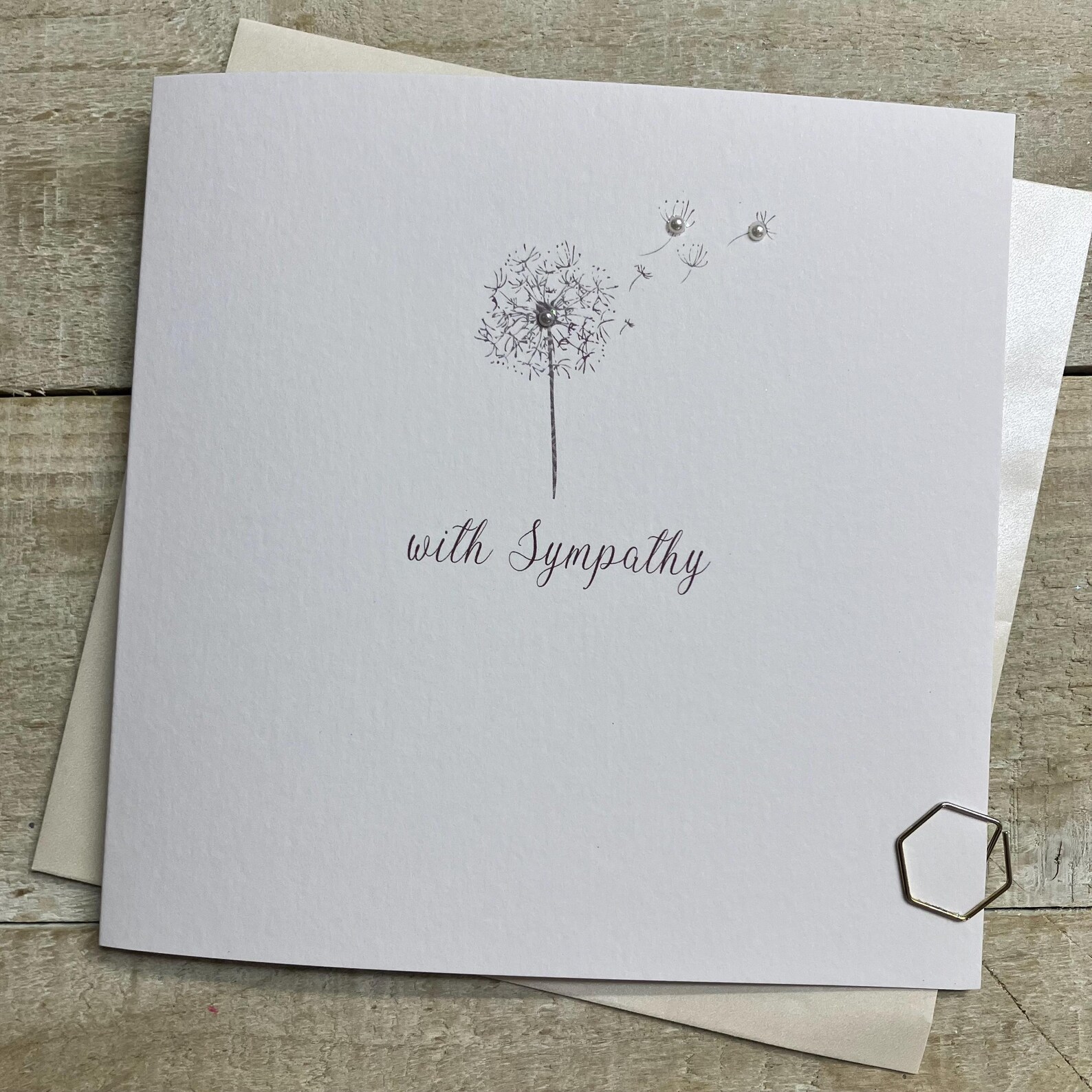 Sympathy Card - Wordy - Hearts & Footprints Dandelion - Loss of Someone ...