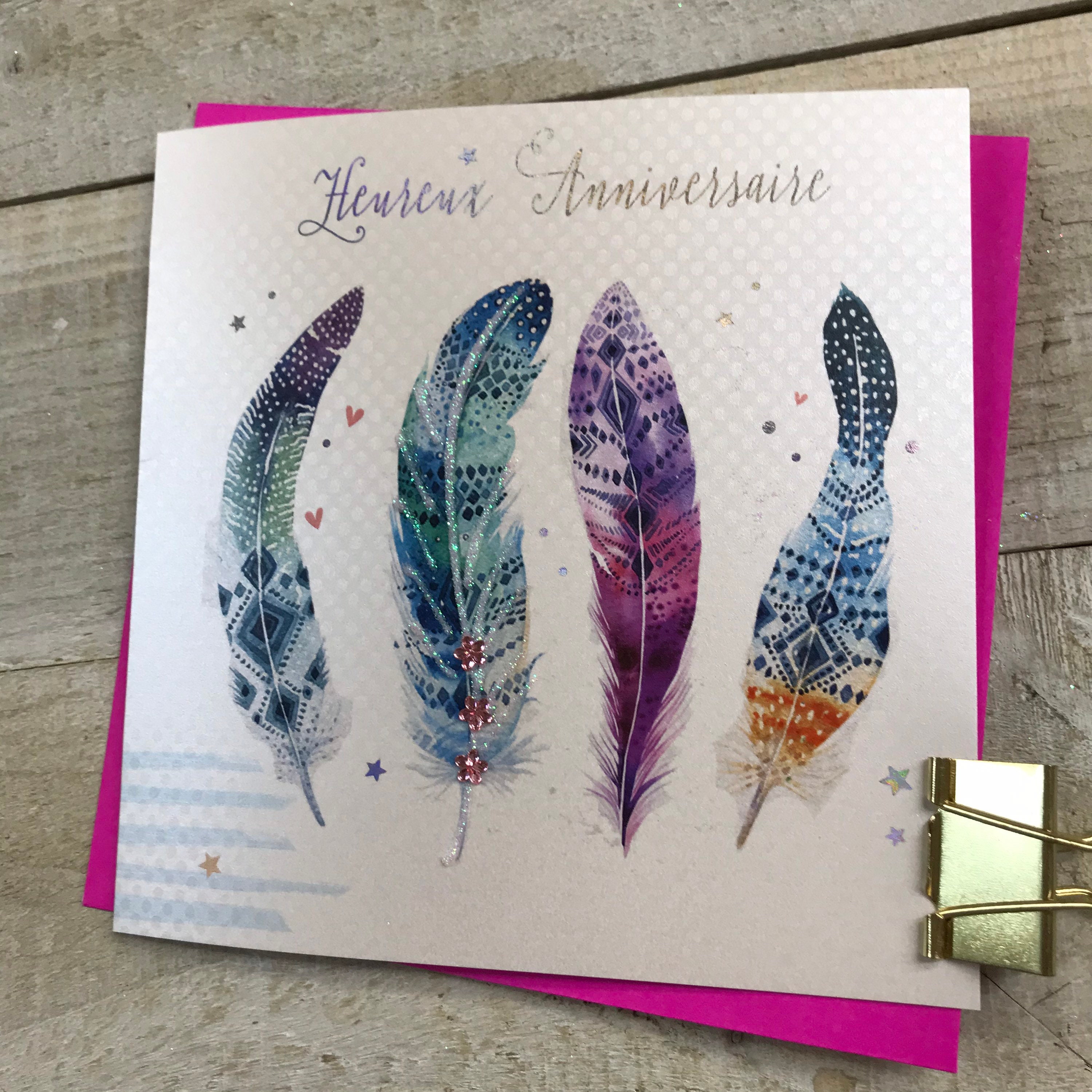 Joyeux Anniversaire- French Birthday Card - French Wording - Happy ...