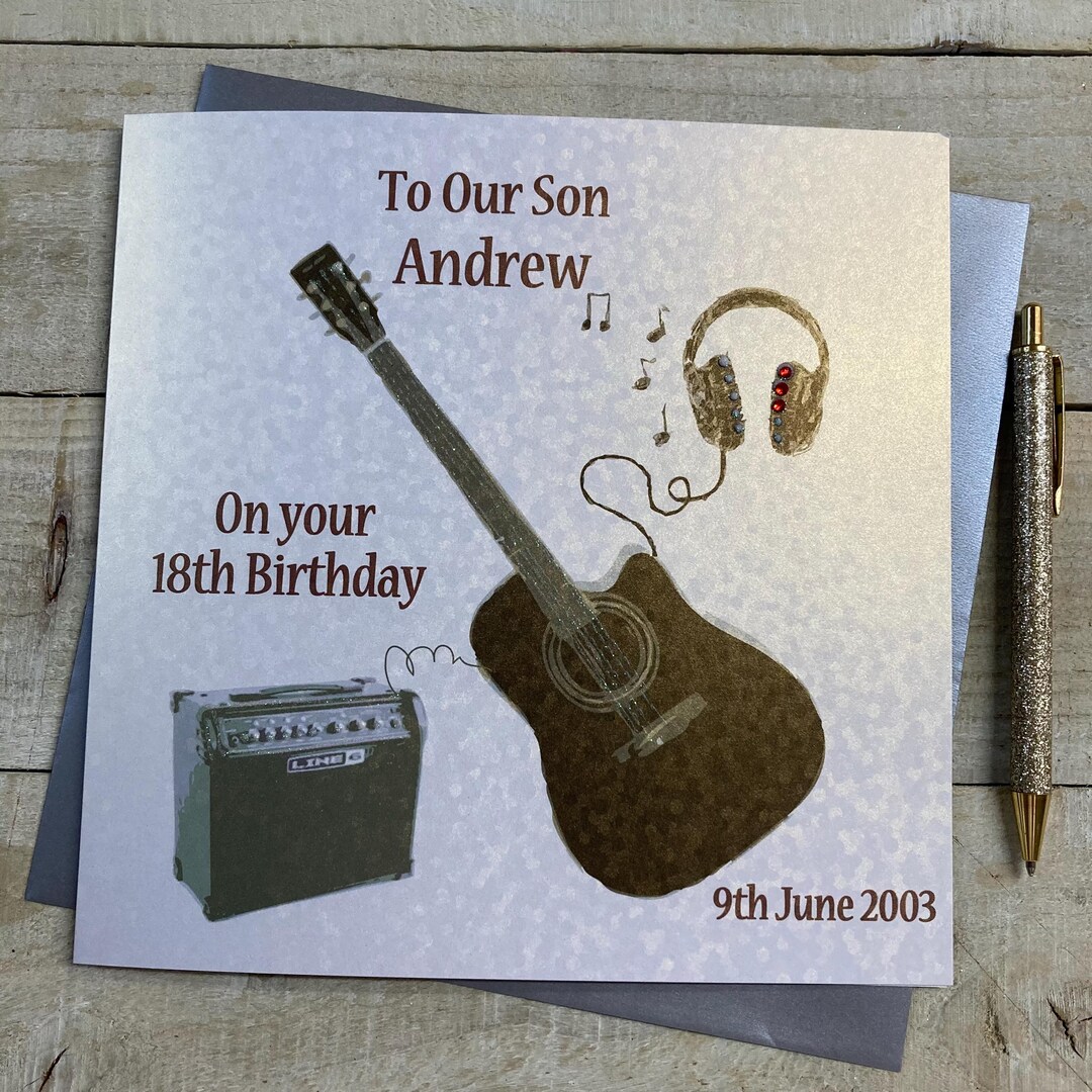 Personalised Music Lover, Son, Grandson, Nephew, Husband, Godson, Drums ...