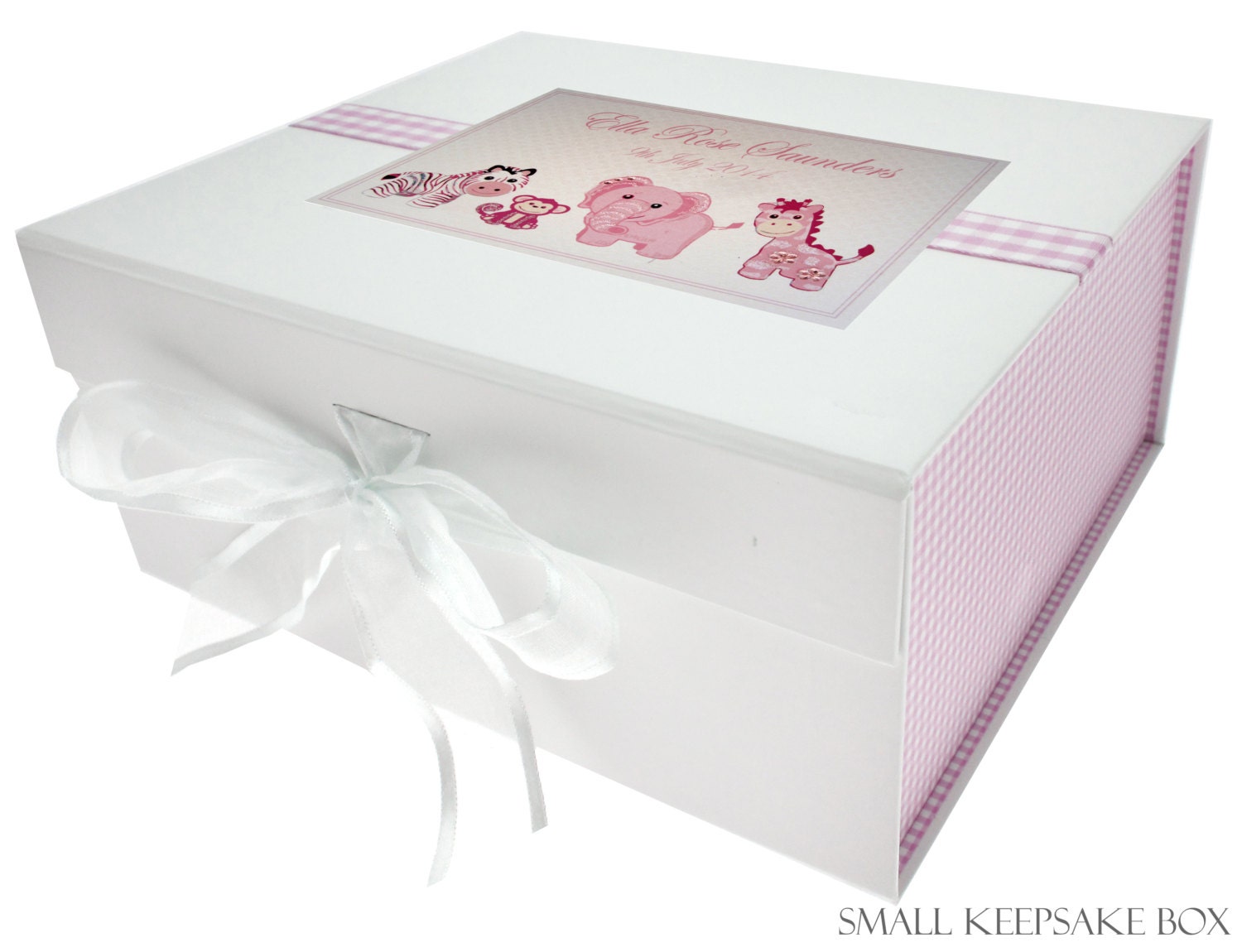 Personalised New Baby Keepsake Box Pink Toys Design PL2 - Etsy UK