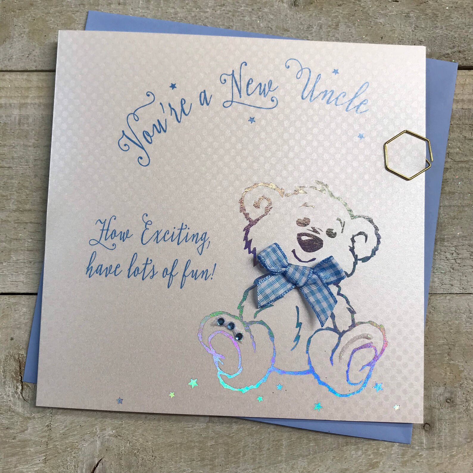 Youre a New Auntie & Uncle Handmade Card New Baby Card - Etsy Canada