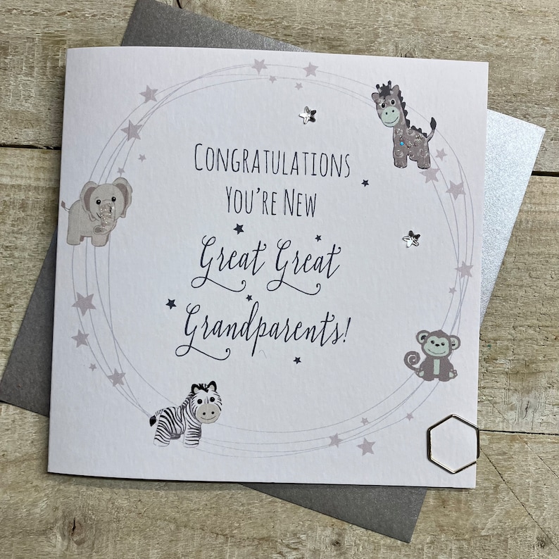 You’re a New Auntie & Uncle Handmade Card- New Baby Card ...