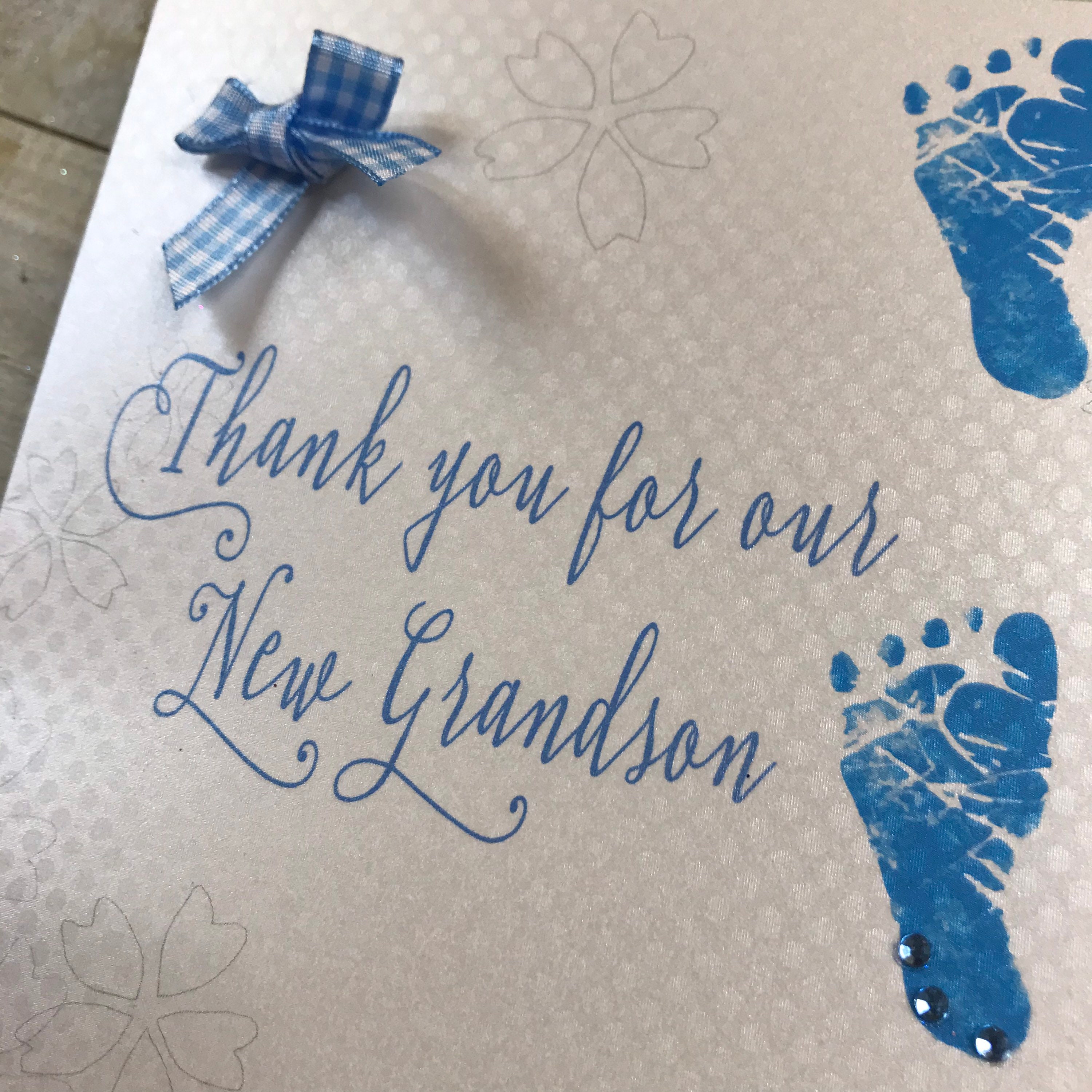 Thank You for Our/my New Grandson /new Granddaughter Card - New ...