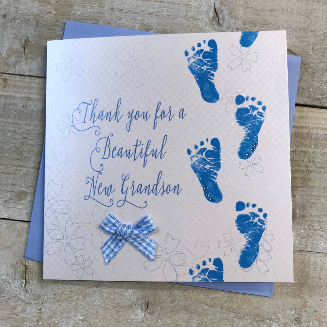 Thank You for Our/my New Grandson /new Granddaughter Card - New ...