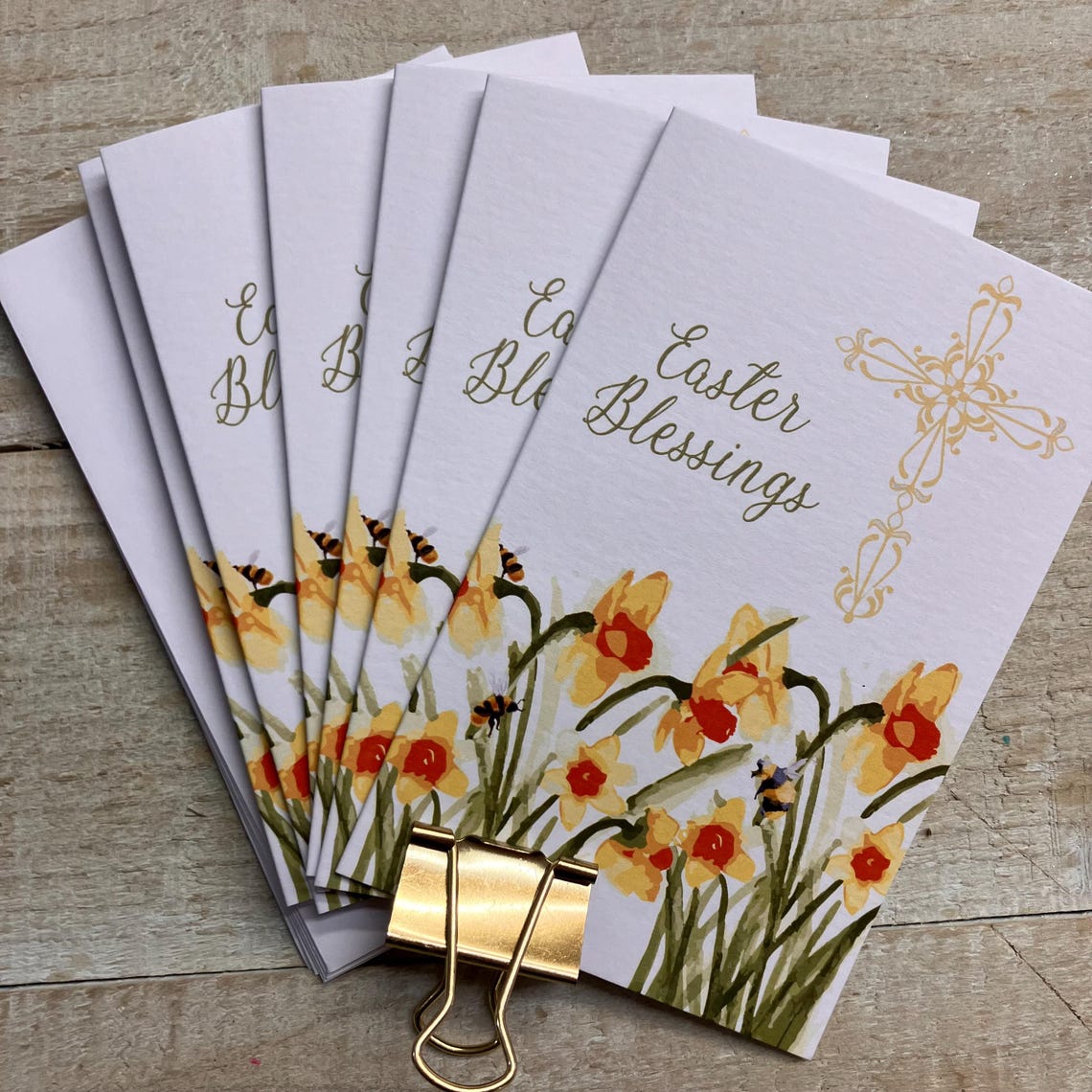 Easter Blessings / Religious Card - Eggs, Cross, Crucifix - Card, Money ...