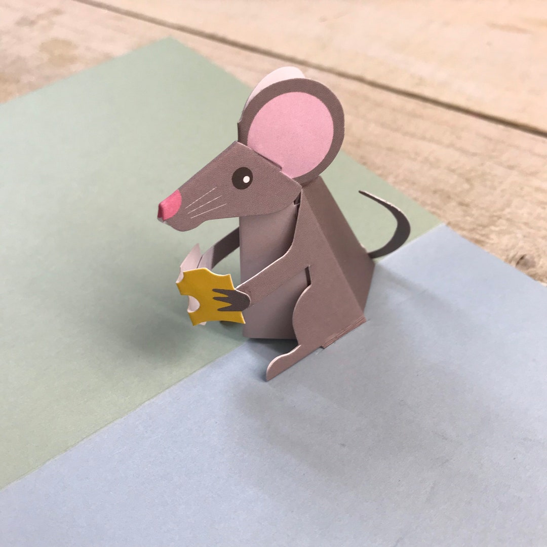 Pop up Card - Little Mouse Design by 2totango - Etsy