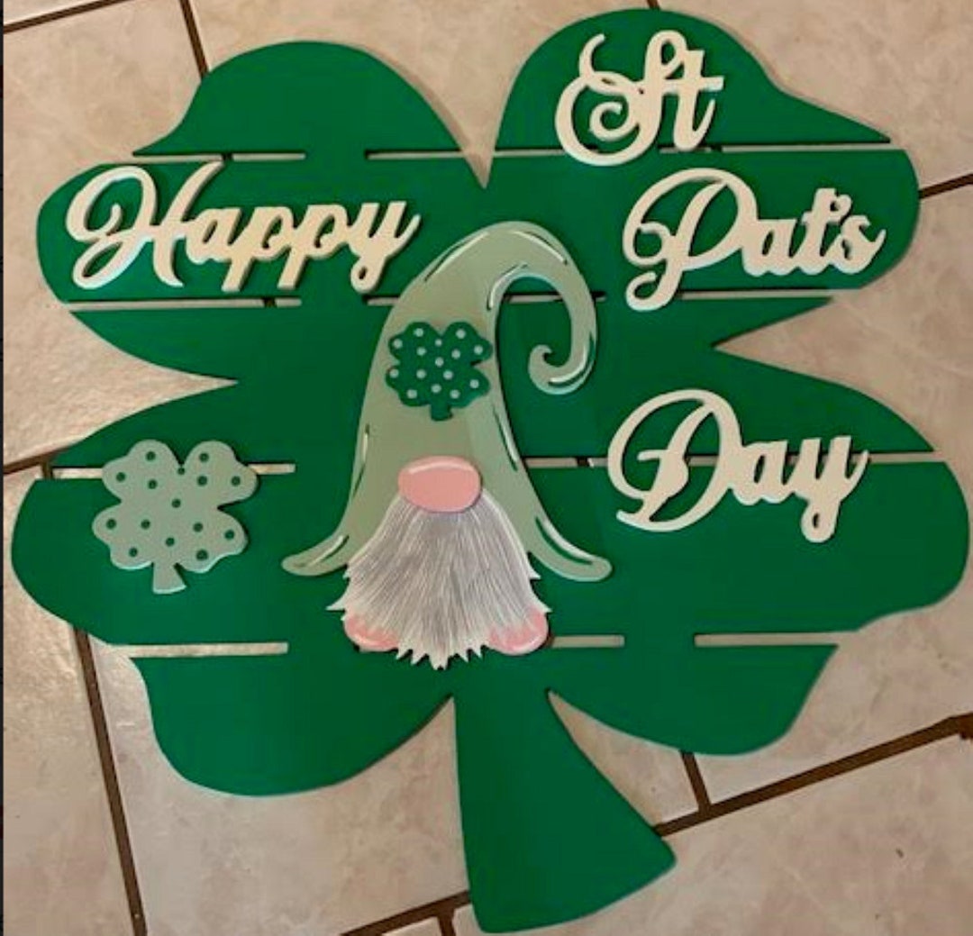 3D Gnome St Patricks Day Door Hanger St Paddy's Day Door - Etsy