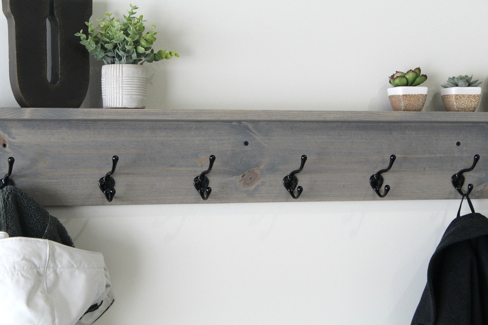 Coat Rack Shelf Wall Coat Rack With Shelf Coat Rack Wall - Etsy