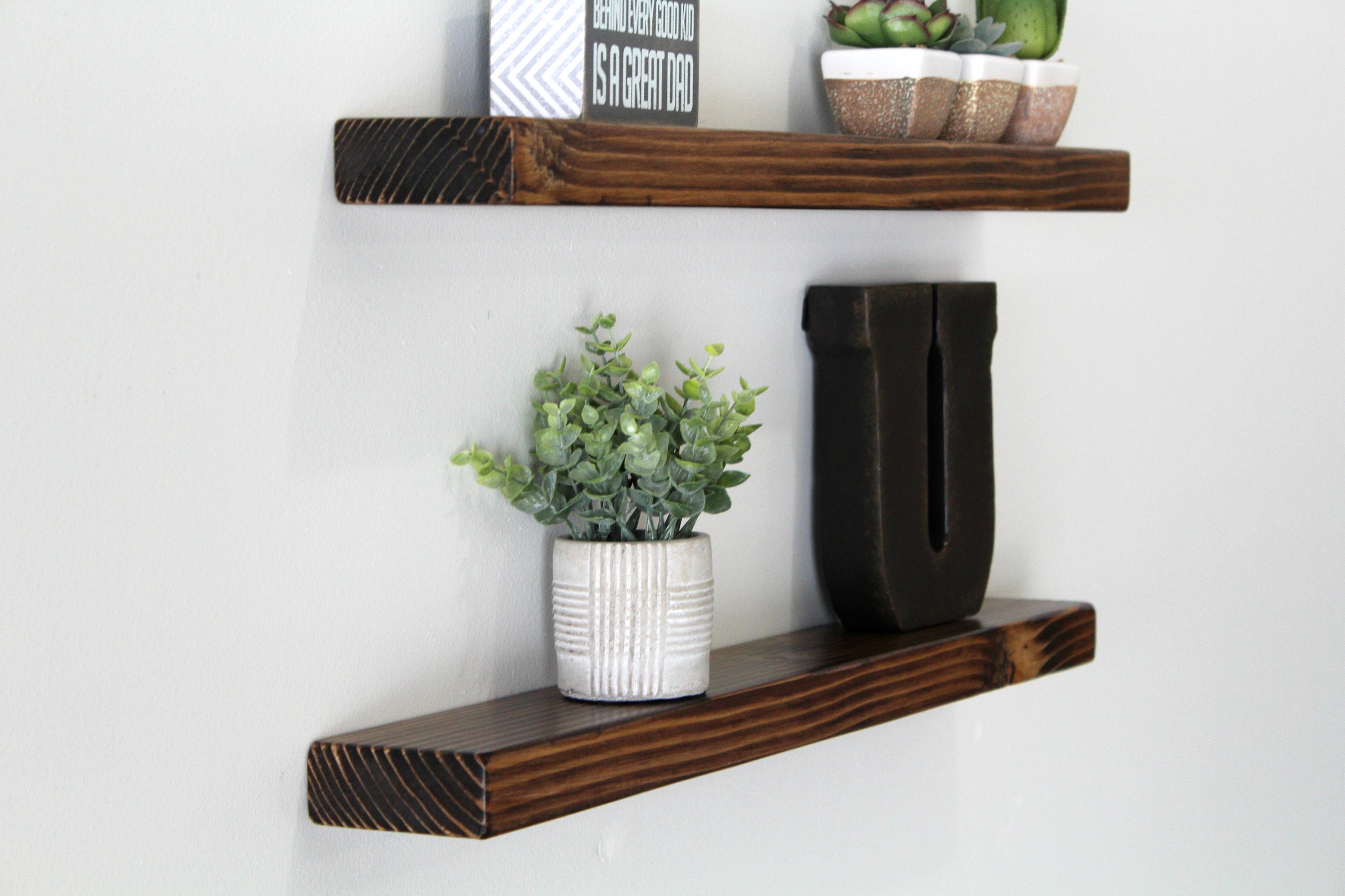 Rustic Floating Shelves, Floating Shelf, Shelves, Shelf, Wall Shelves ...