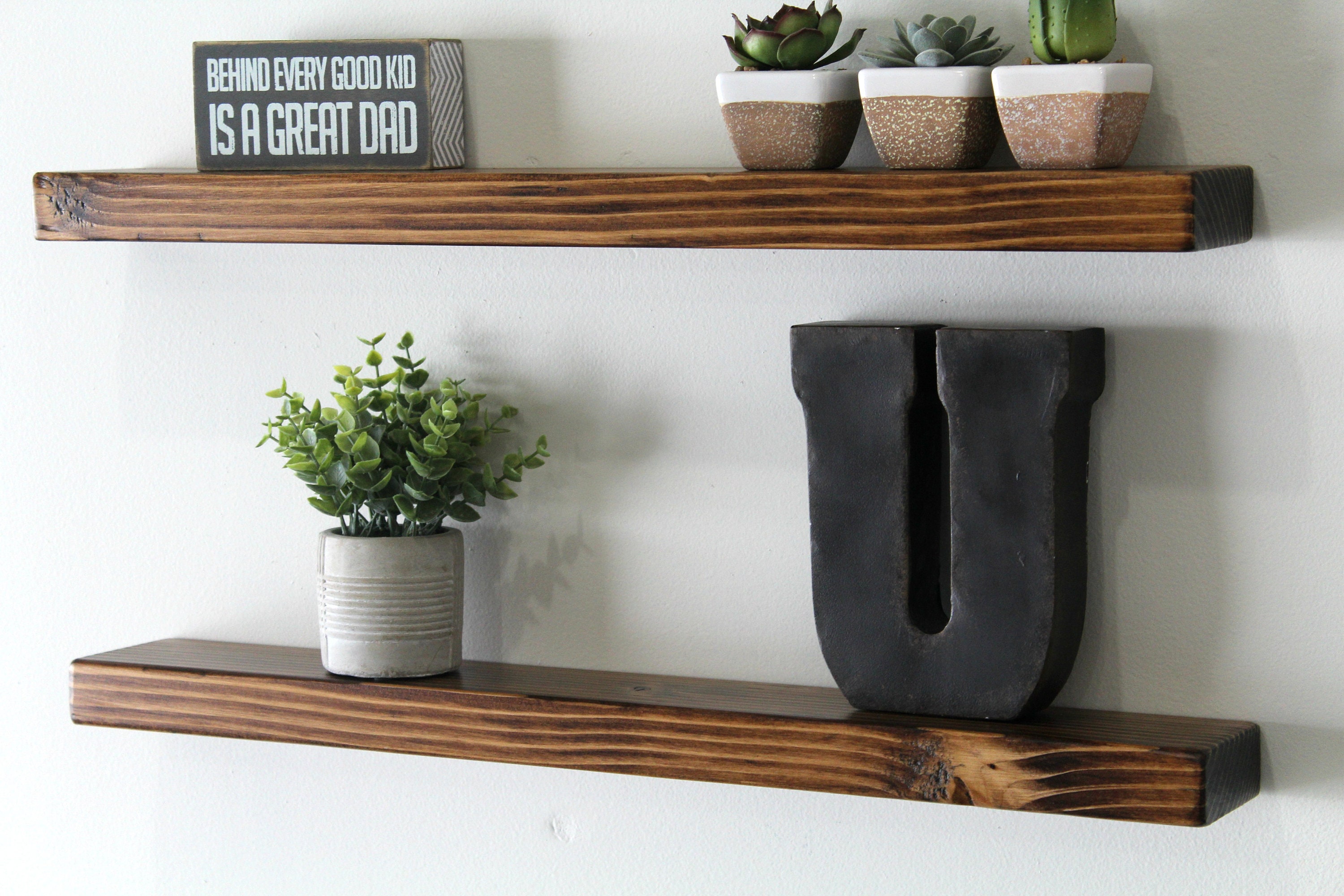 Rustic Floating Shelves, Floating Shelf, Shelves, Shelf, Wall Shelves ...